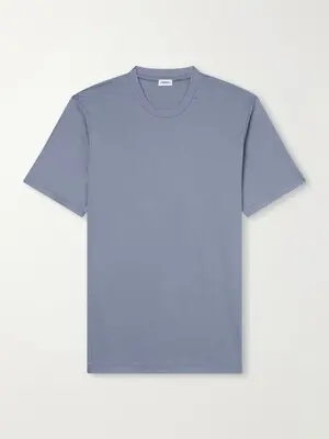Zimmerli Sea Island Cotton-jersey T-shirt - Blue