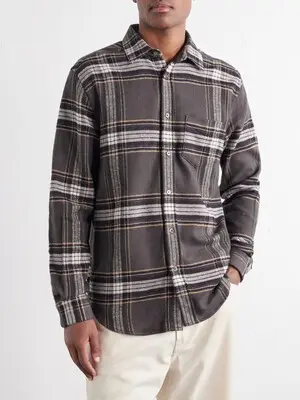 Portuguese Flannel Spindle Checked Cotton-flannel Shirt