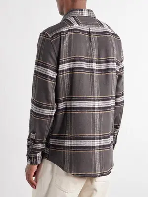Portuguese Flannel Spindle Checked Cotton-flannel Shirt
