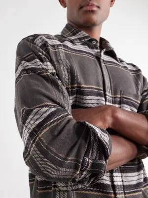 Portuguese Flannel Spindle Checked Cotton-flannel Shirt