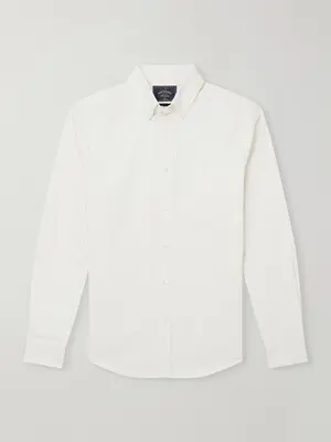 Portuguese Flannel Montebelo Button-down Collar Cotton-poplin Shirt