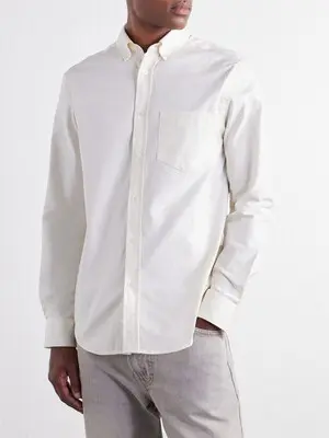 Portuguese Flannel Montebelo Button-down Collar Cotton-poplin Shirt