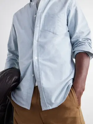 Portuguese Flannel Button-down Brushed-cotton Oxford Shirt