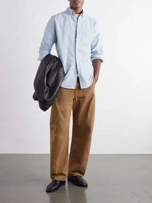 Portuguese Flannel Button-down Brushed-cotton Oxford Shirt