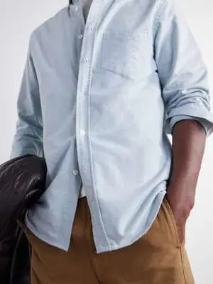 Portuguese Flannel Button-down Brushed-cotton Oxford Shirt
