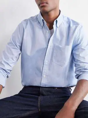 Portuguese Flannel Montebelo Button-down Collar Cotton-poplin Shirt