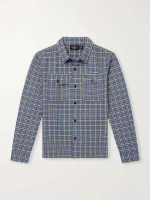 Ralph Lauren Matlock Checked Cotton-twill Shirt - Blue