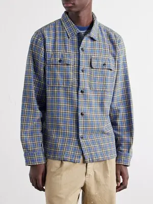 Ralph Lauren Matlock Checked Cotton-twill Shirt - Blue
