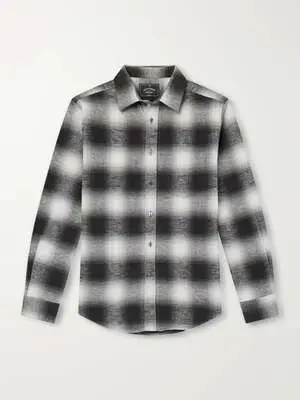 Portuguese Flannel Dune Checked Cotton-flannel Shirt
