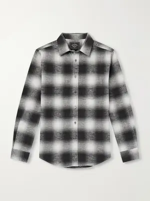 Portuguese Flannel Dune Checked Cotton-flannel Shirt