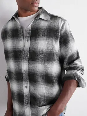 Portuguese Flannel Dune Checked Cotton-flannel Shirt