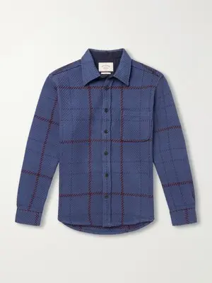 Portuguese Flannel Upper Checked Cotton-woven Overshirt