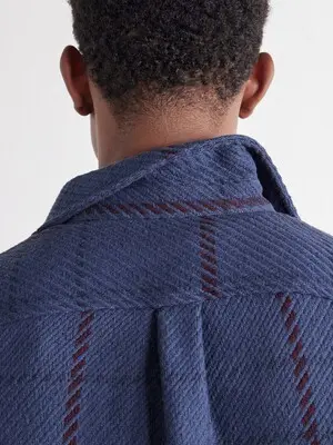 Portuguese Flannel Upper Checked Cotton-woven Overshirt