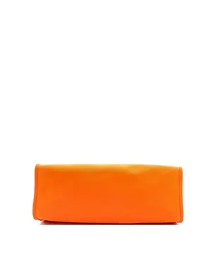 Hermès 39 Herbag Zip Leather And Toile - Orange