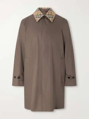 Burberry Tottenham Checked Cotton-gabardine Trench Coat
