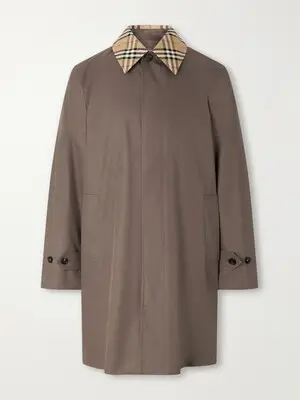 Burberry Tottenham Checked Cotton-gabardine Trench Coat