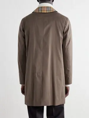 Burberry Tottenham Checked Cotton-gabardine Trench Coat