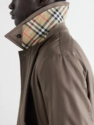 Burberry Tottenham Checked Cotton-gabardine Trench Coat