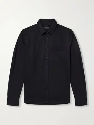 Rag & Bone Wool-blend Flannel Overshirt - Black