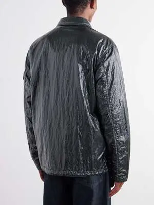 Stone Island Garment-dyed Textured Shell Zip-up Jacket