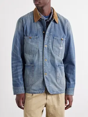 Ralph Lauren Stockton Corduroy-trimmed Denim Jacket