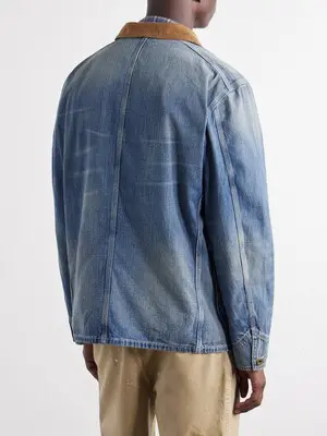 Ralph Lauren Stockton Corduroy-trimmed Denim Jacket