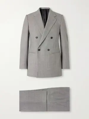 Husbands Double-breasted Birdseye Wool Suit