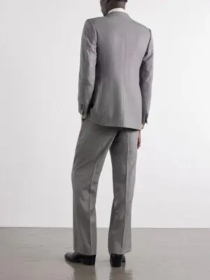 Husbands Double-breasted Birdseye Wool Suit