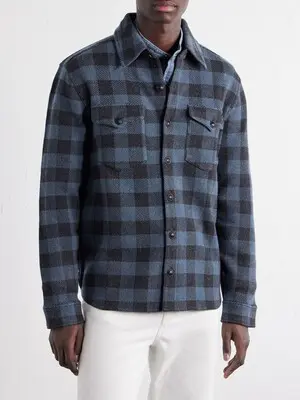 Ralph Lauren Checked Wool-matlock Overshirt