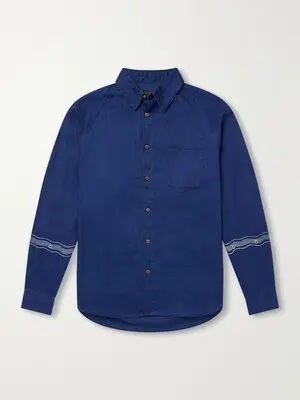 Kapital Printed Linen Shirt - Blue