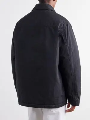 Massimo Alba Gran Torino Padded Canvas Overshirt - Blue