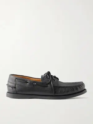Mr P. Full-grain Leather Boat Shoes