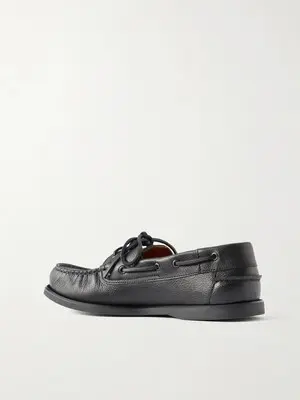 Mr P. Full-grain Leather Boat Shoes