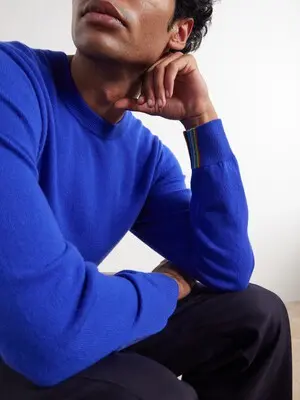 Paul Smith Cashmere Crew Neck Sweater - Blue