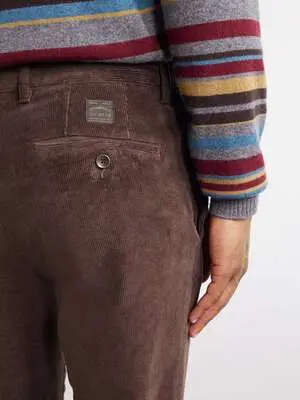 SLOWEAR Straight-leg Cotton-blend Corduroy Trousers