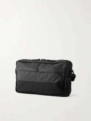 Stone Island Logo-appliquéd Coated Cotton-ripstop Messenger Bag