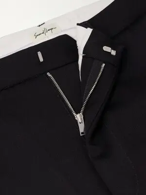 SECOND / LAYER Zooty Straight-leg Wool-twill Suit Trousers - Black