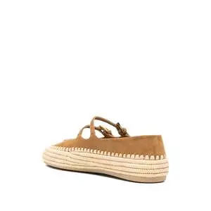 Prada Camel Suede Ballerinas