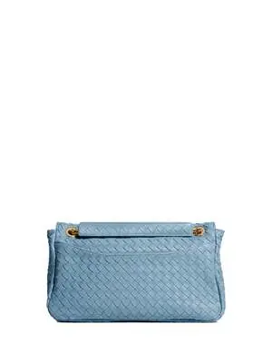 Bottega Veneta Madison Intreccio Shoulder Bag - Blue
