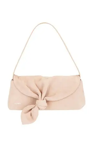 ROTATE BY BIRGER CHRISTENSEN Suede Knot Scarf Bag - Beige