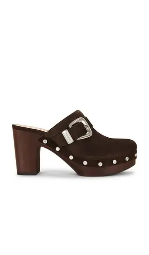 Veronica Beard Larken Clog In Chocolate