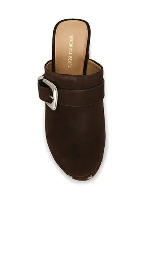 Veronica Beard Larken Clog In Chocolate