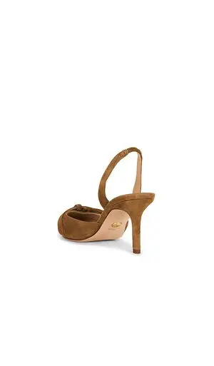 Veronica Beard Lenora Slingback Pump In Brown - Chestnut