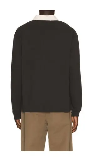 RHYTHM Koa Vintage Rugby Long Sleeve Polo