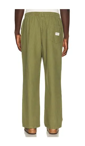 RHYTHM Essential Herringbone Jam Pant In Green