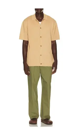 RHYTHM Essential Herringbone Jam Pant In Green