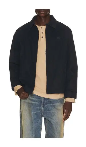 RHYTHM Awake Herringbone Jacket In Blue