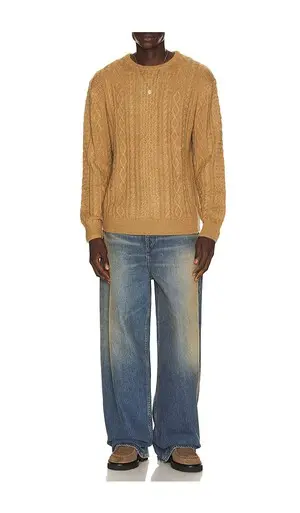 RHYTHM Mohair Fisherman's Knit Sweater
