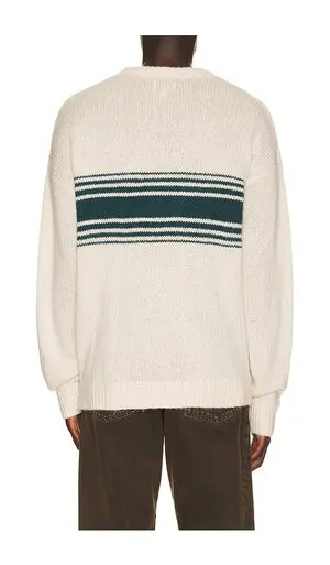 RHYTHM Strata Knit Sweater In White