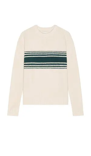 RHYTHM Strata Knit Sweater In White